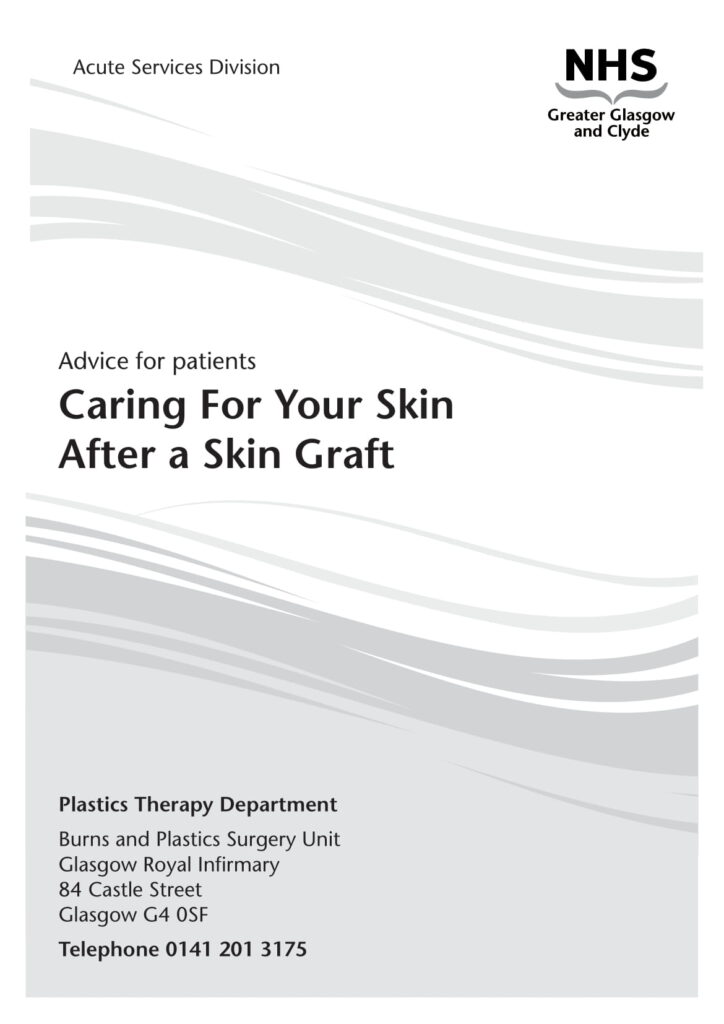 Patient Information leaflets – Care of Burns in Scotland