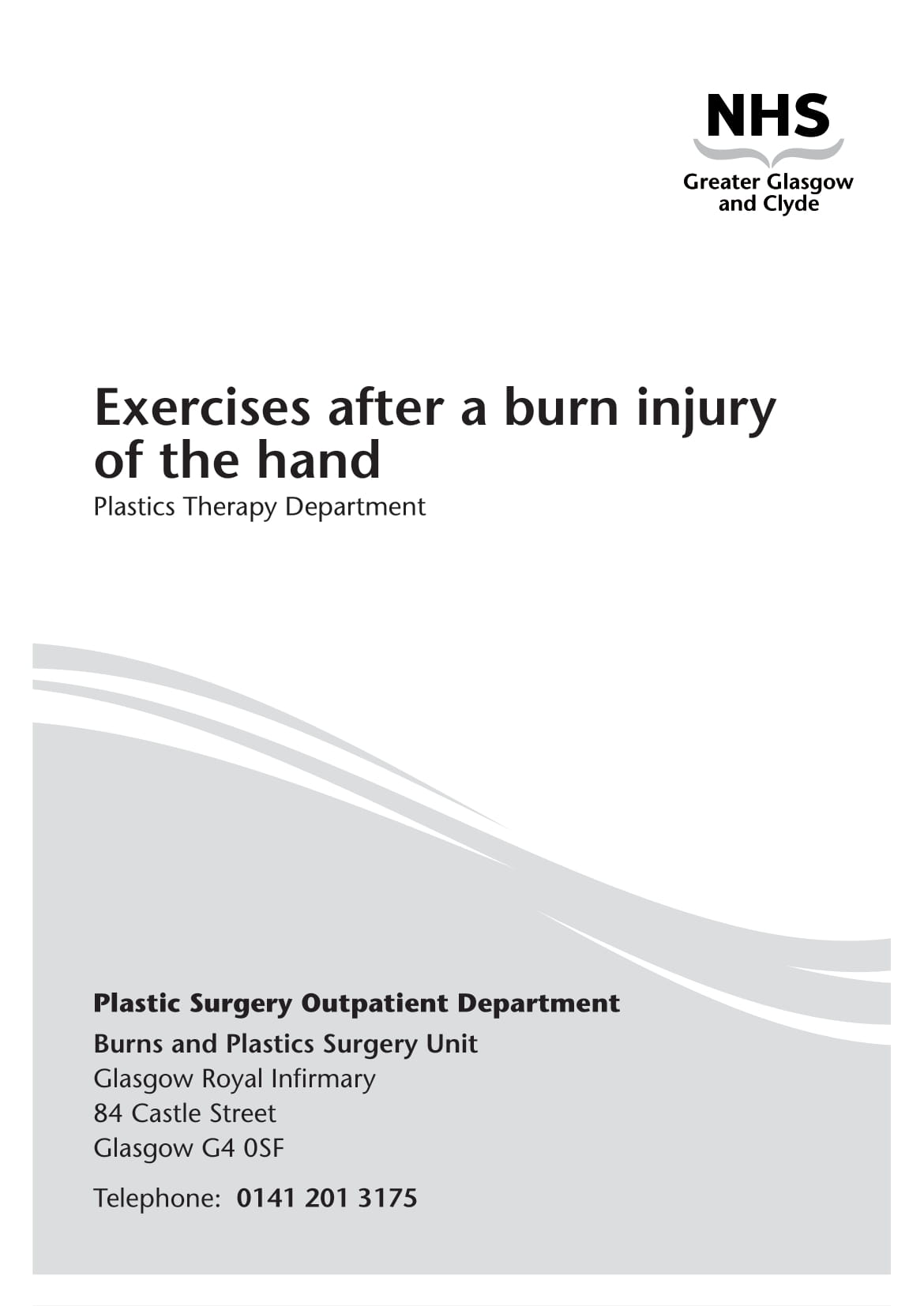 Physiotherapy and Occupational Therapy – Care of Burns in Scotland