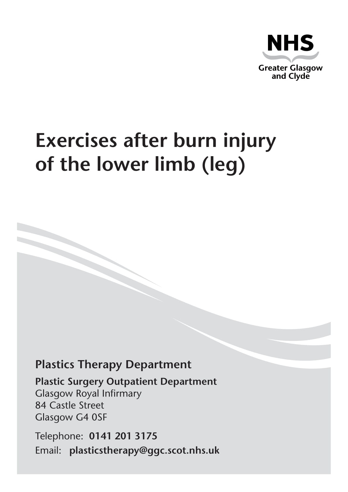 Physiotherapy and Occupational Therapy – Care of Burns in Scotland